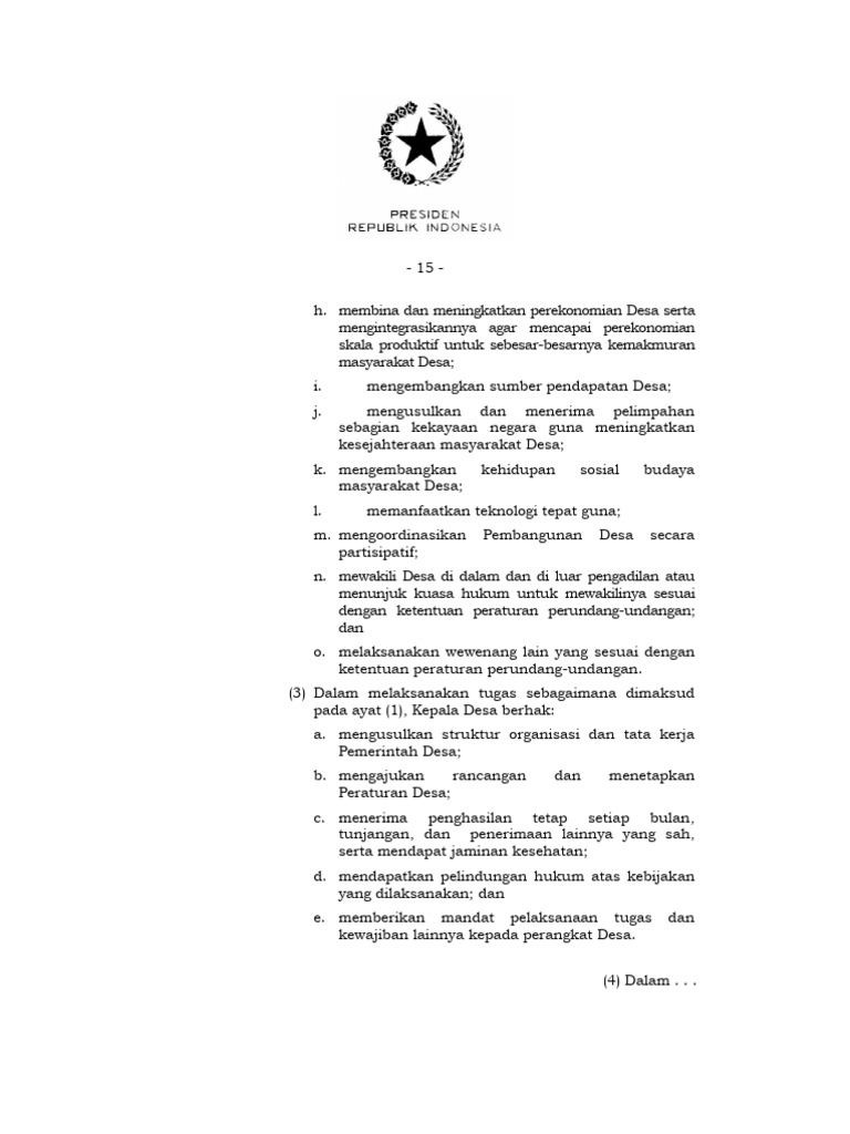15 Uu Desa | PDF