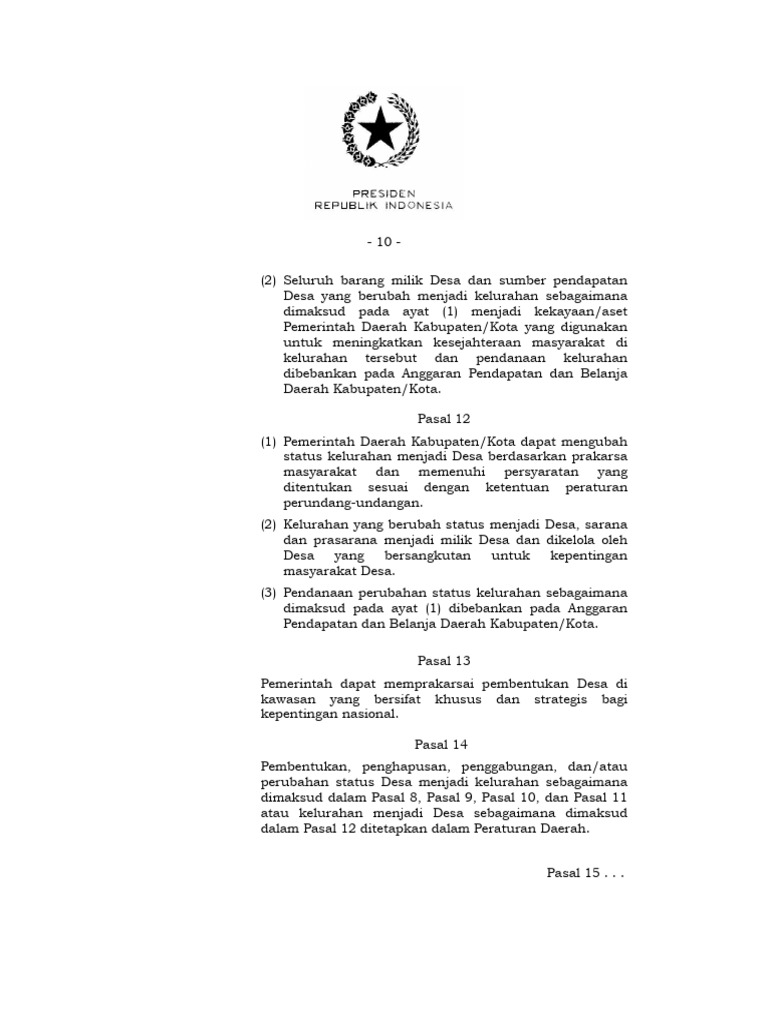 10 Uu Desa | PDF