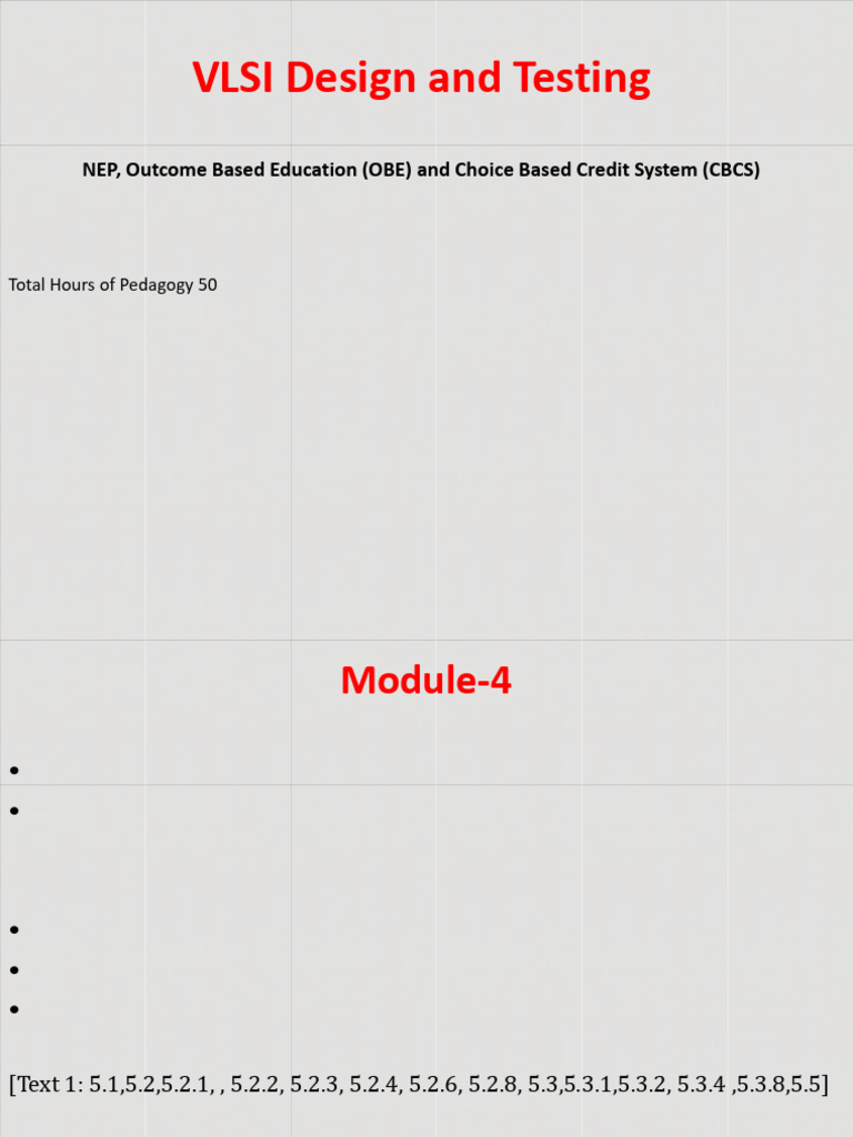 VLSI-Testing MODULE4 | PDF