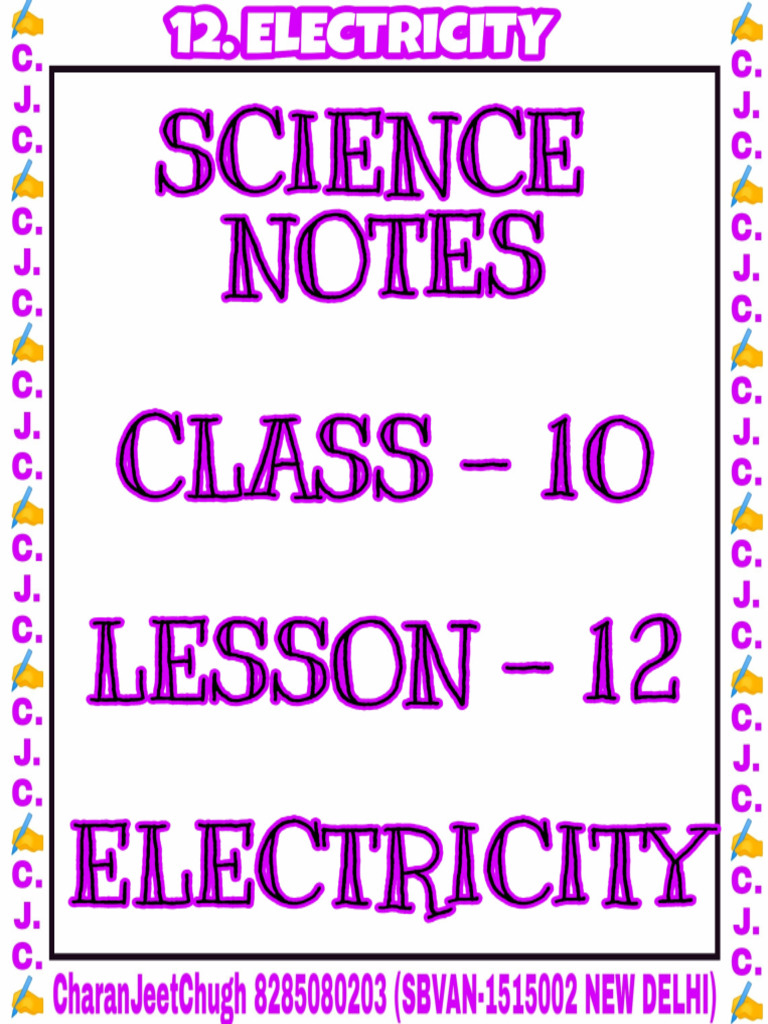 10-12 Electricity | PDF