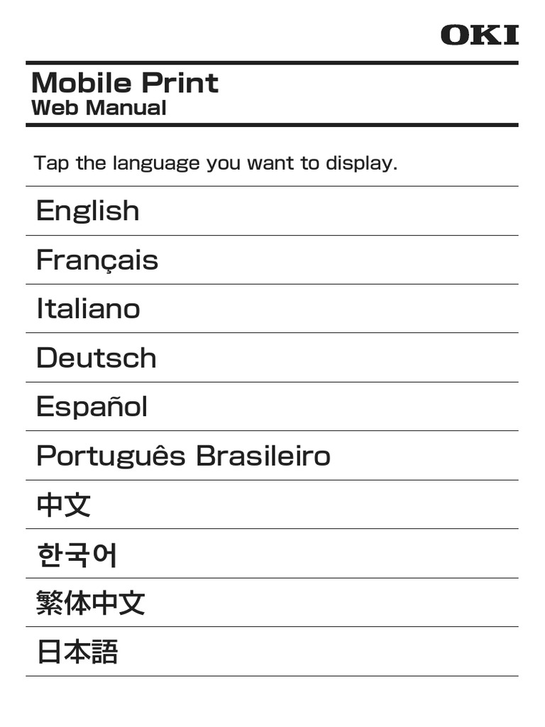 Manual MobilePrint b431 | PDF