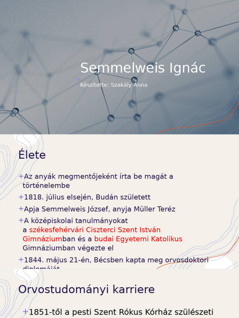 Semmelweis Ignác | PDF