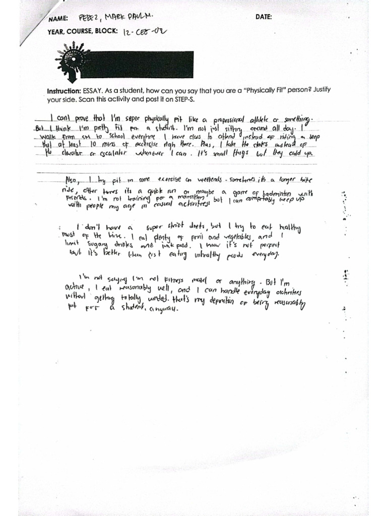 Pathfit Activity 3 (Prelim) | PDF