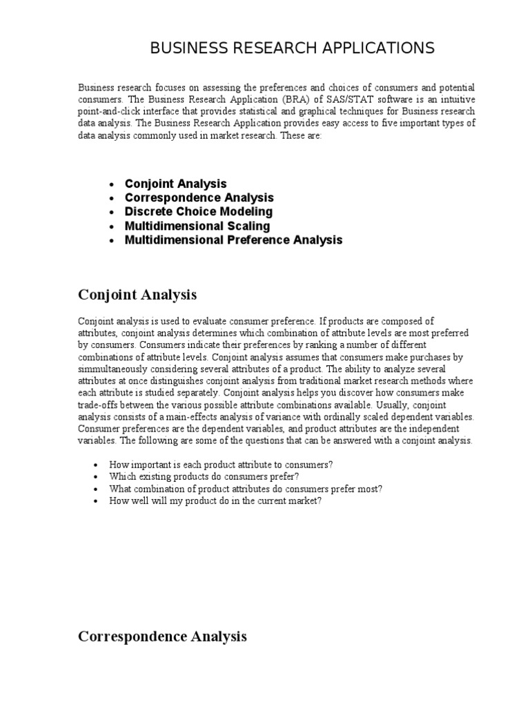 Business Research Tools for Analysts | PDF | Statistics | Analysis