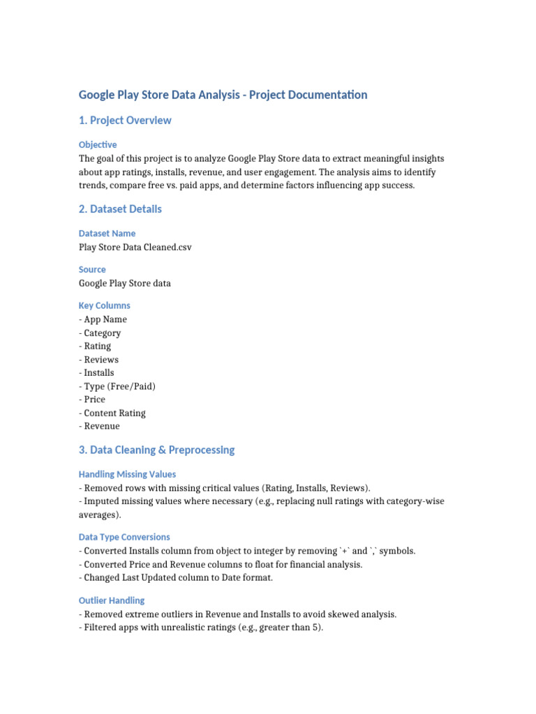 Google Play Store Data Insights Analysis | PDF | Google Play | Data