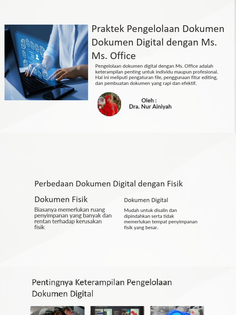 Pengelolaan Dokumen Digital dengan Ms. Office | PDF