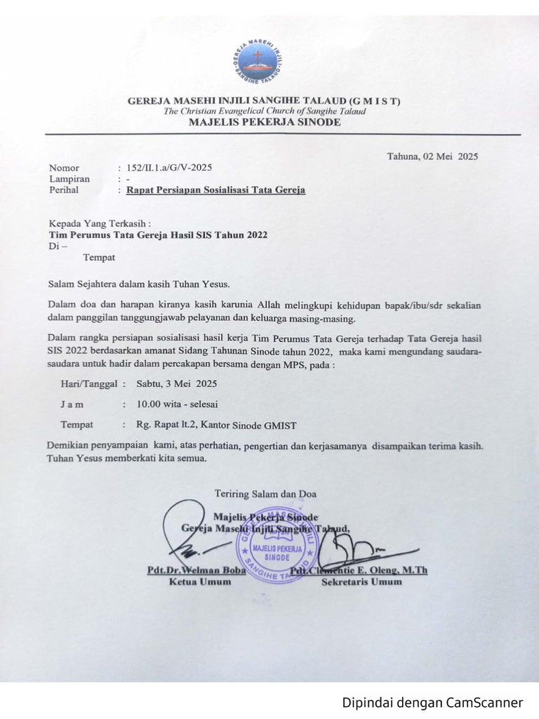 Undangan Rapat-1 | PDF