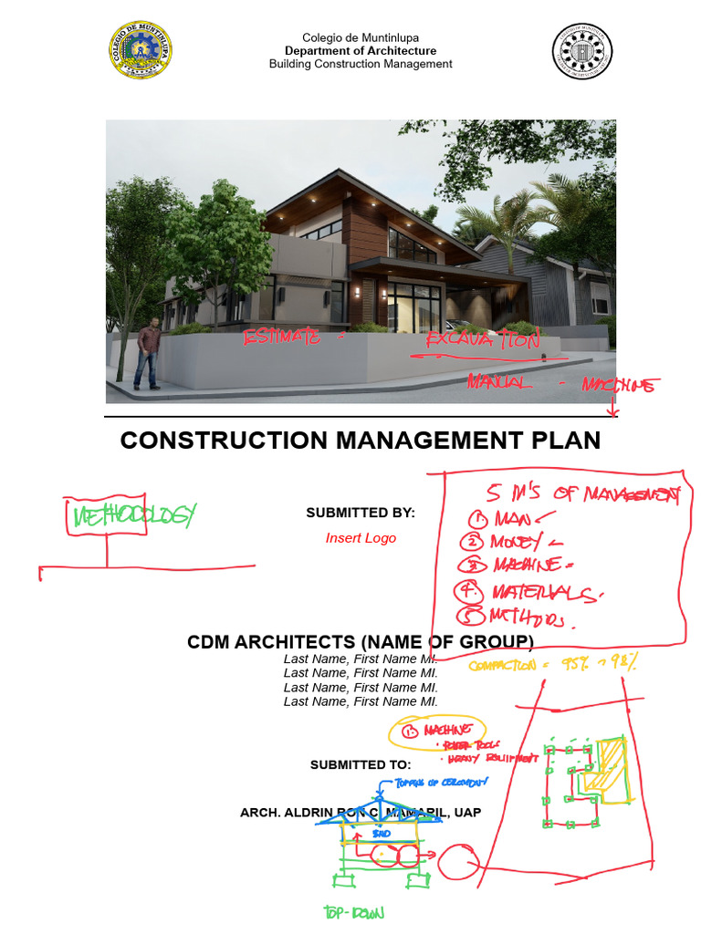 Construction Management Plan Format Pdf Methodology