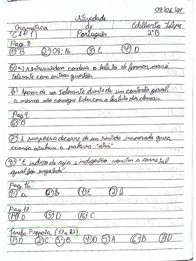 Cap 1 e 2 (Gramática e Lit.) Edilberto Fe | PDF