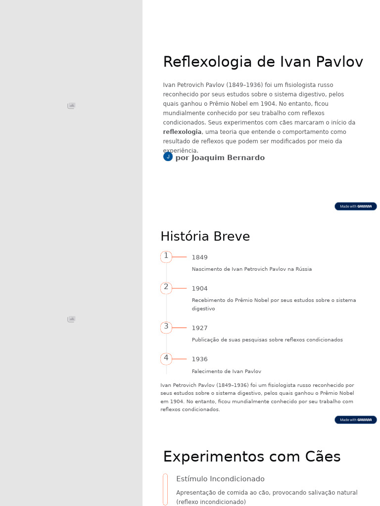 Reflexologia de Ivan Pavlov | PDF | Condicionamento clássico | Ciência cognitiva