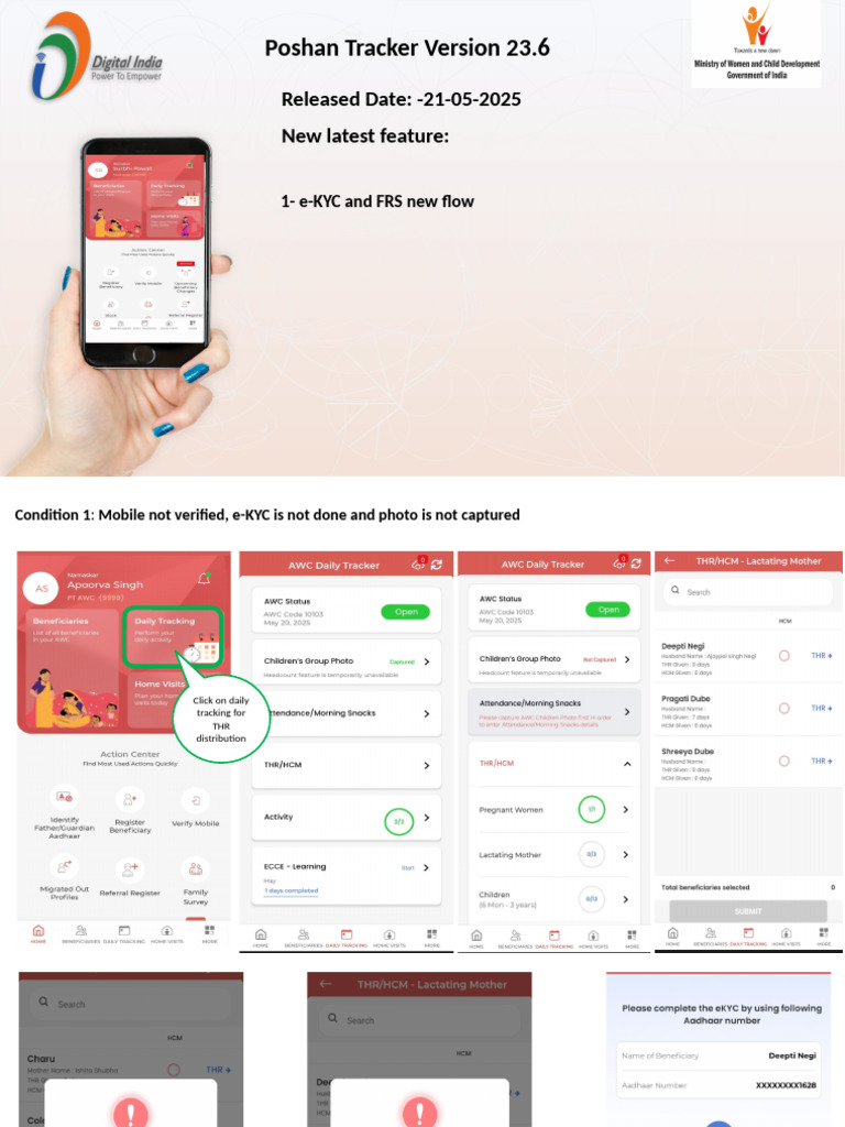 Poshan Tracker 23.6 New Updates | PDF | Cyberwarfare | Security