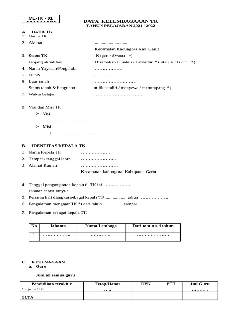 Contoh Supervisi Kepala Sekolah | PDF