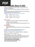 Acids and Bases | PDF | Hydroxide | Acid