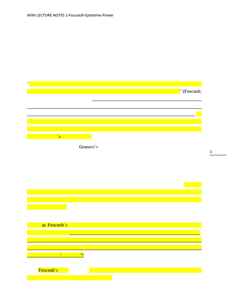 MINI_Lecture_Notes_2_on_MFoucault_and_Power__Dicilpine (2) | PDF ...