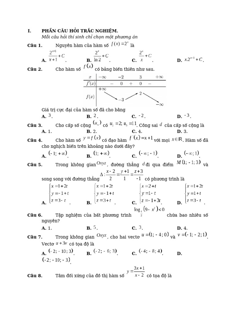 ĐỀ THI THỬ THPTQG | PDF