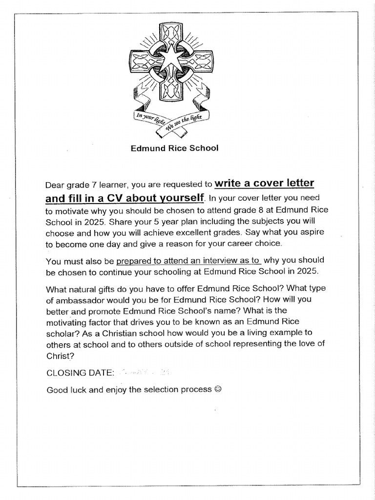 CV Grade 8 2025 | PDF
