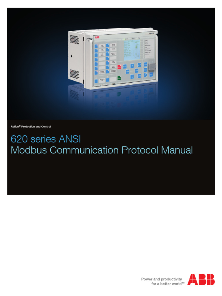 620 Series ANSI Modbus Communication Protocol Manual | PDF ...