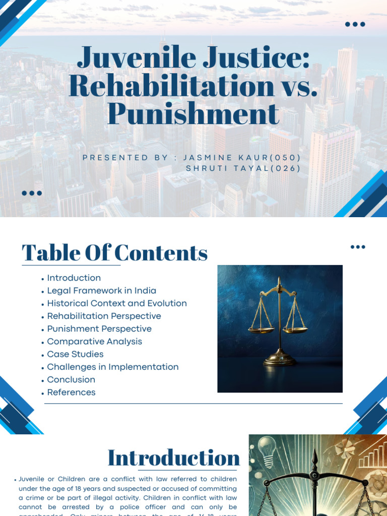 Juvenile Justice Rehabilitation vs. Punishment | PDF | Juvenile Court ...