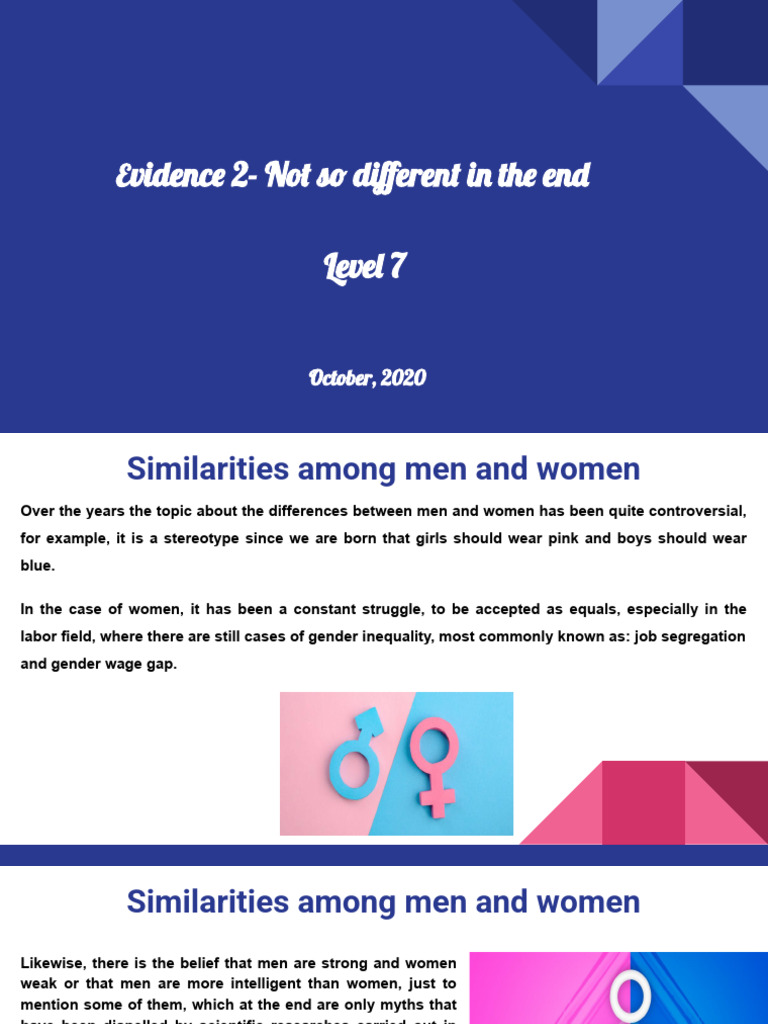 Evidence 2-Not so different in the End | PDF | Gender | Gender Studies