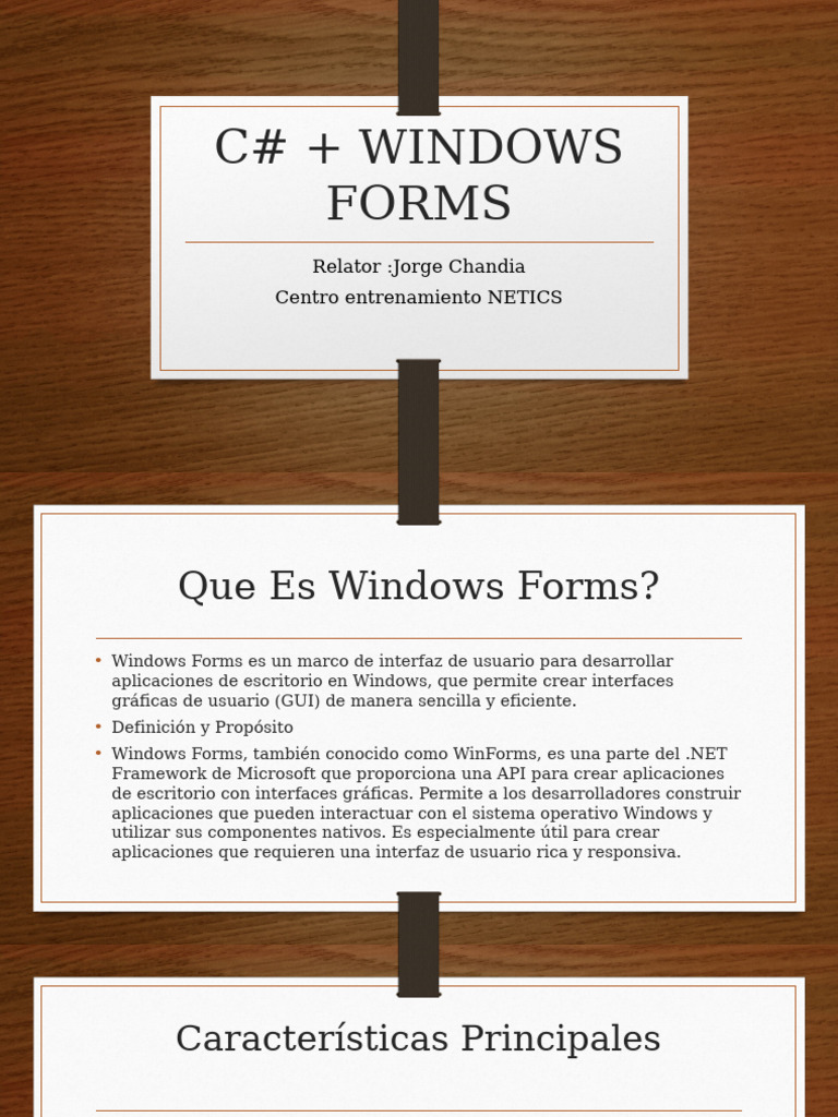 C Windows Forms | PDF | Interfaces gráficas de usuario | Software de la aplicacion