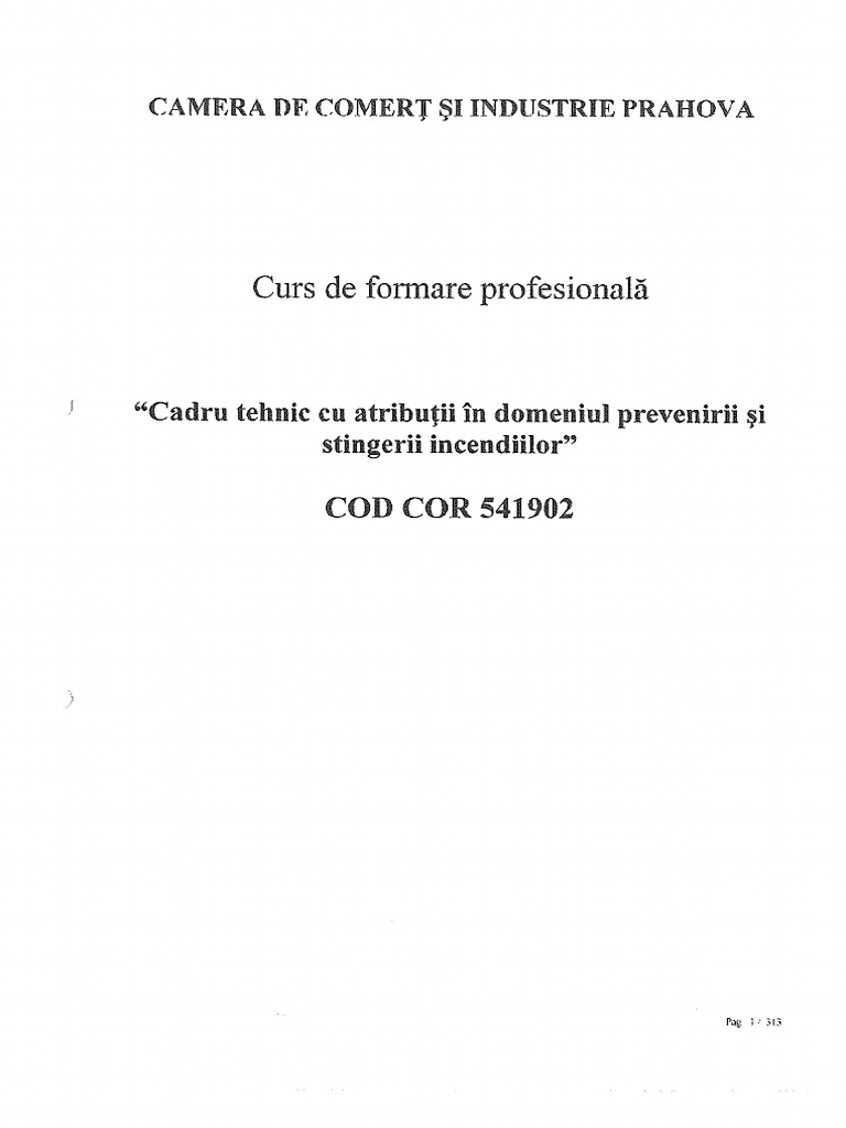 Suport Curs Cadru Tehnic Psi | PDF