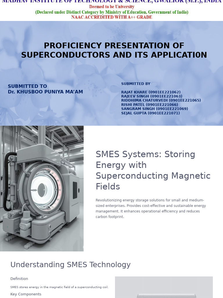 Presentation On Superconducter | PDF | Superconductivity | Electrical Grid