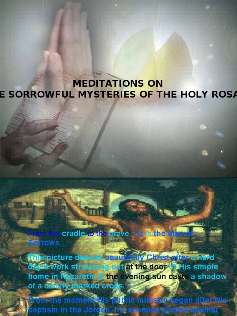 Meditations on Christ's Sorrowful Mysteries | PDF | Resurrection Of ...