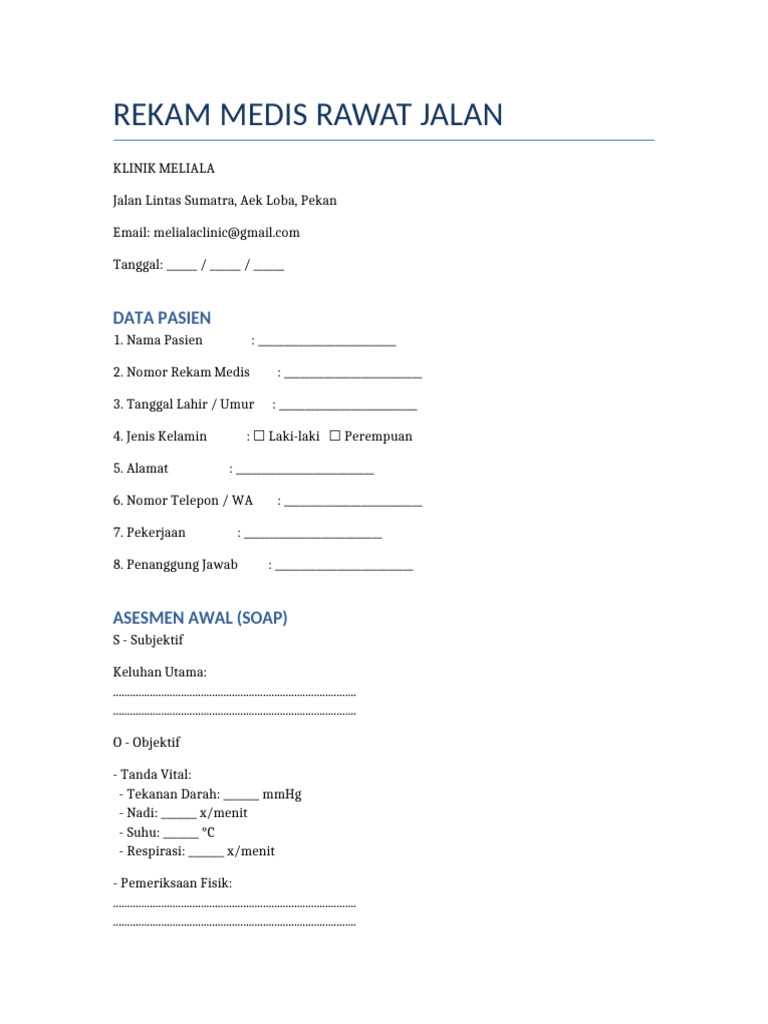 Rekam_Medis_Rawat_Jalan_Klinik_Meliala | PDF