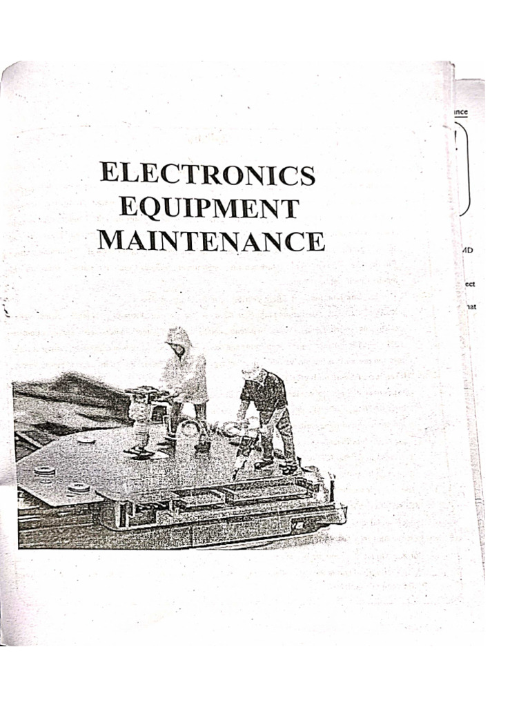 Electronic Equipment Maintenance | PDF