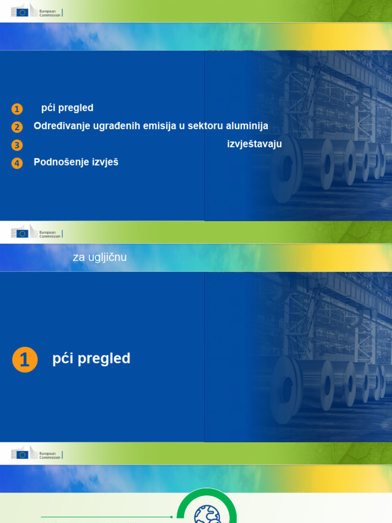 Carbon Border Adjustment Mechanism CBAM Aluminium Sector Presentation Prevod | PDF