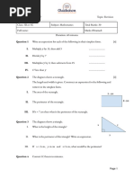 Equations Angles Perimeter PDF | PDF | Rectangle | Triangle