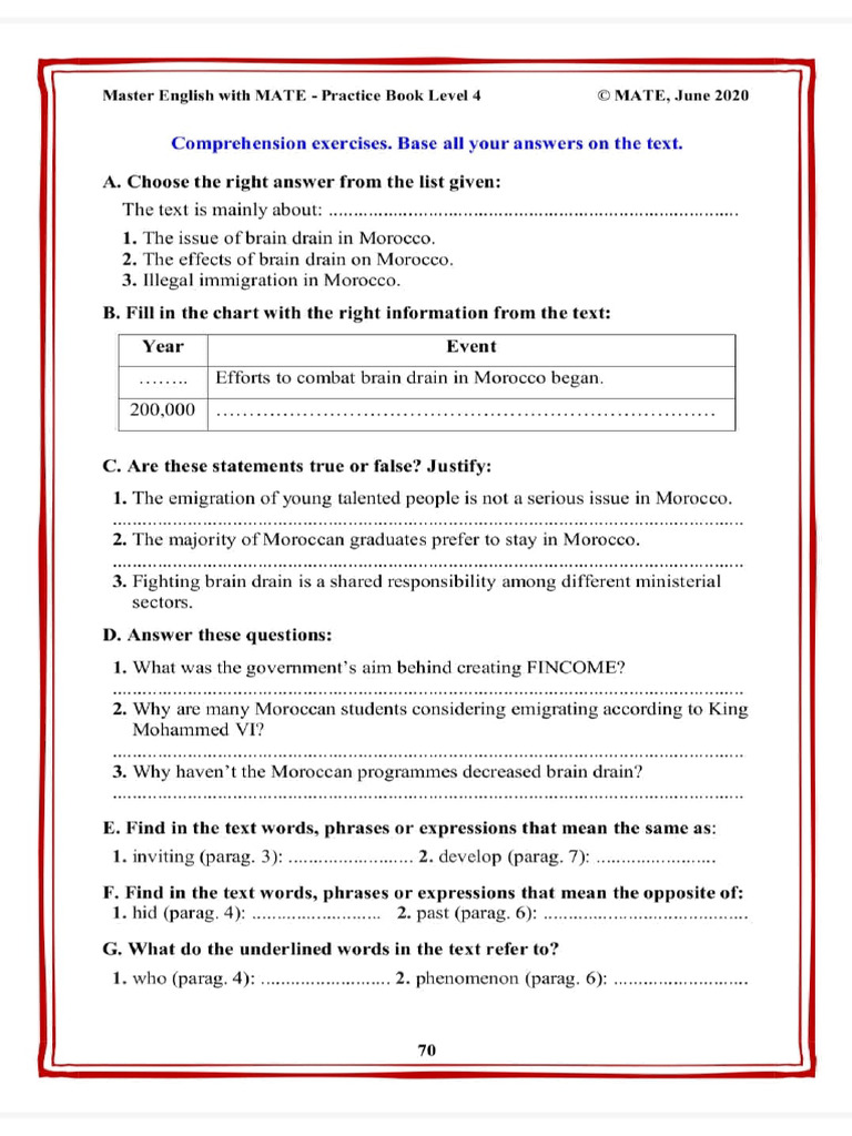 Eng Eng 1 | PDF | Morocco | Human Capital Flight
