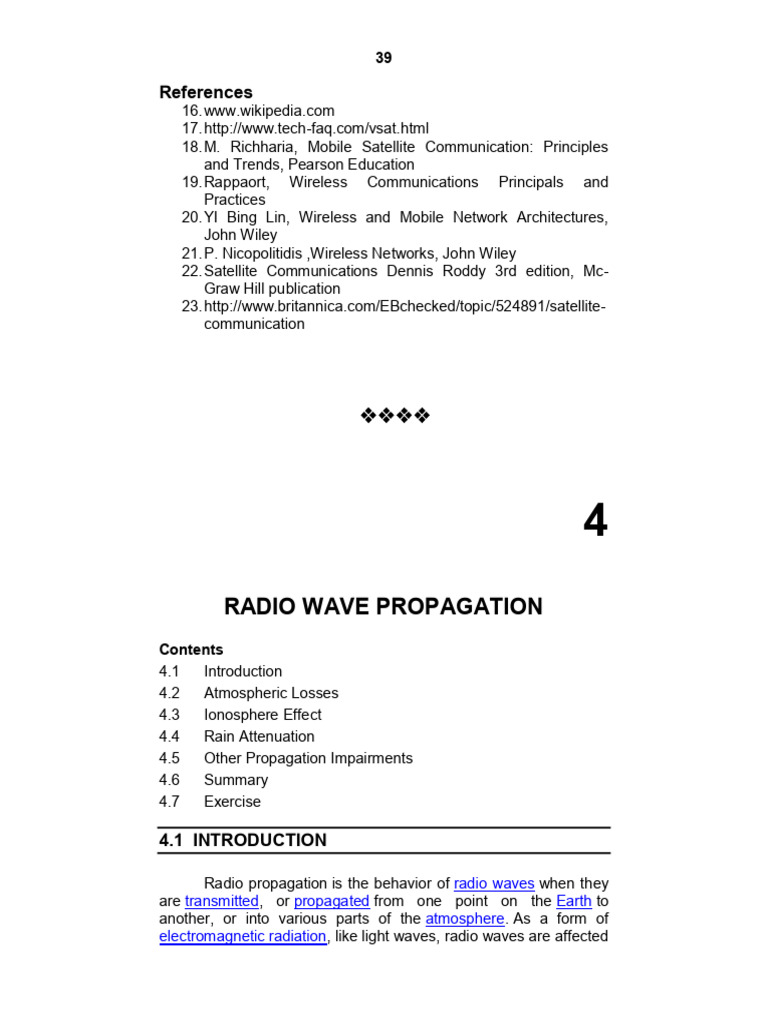 Introduction To Radiowave Propagation | PDF | Radio Propagation | Ionosphere