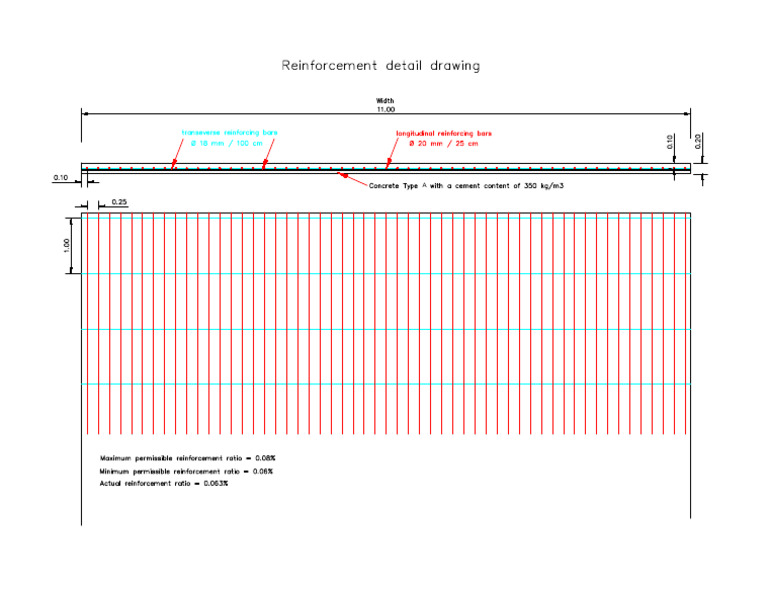Reinforcement Detail Drawing-Model | PDF