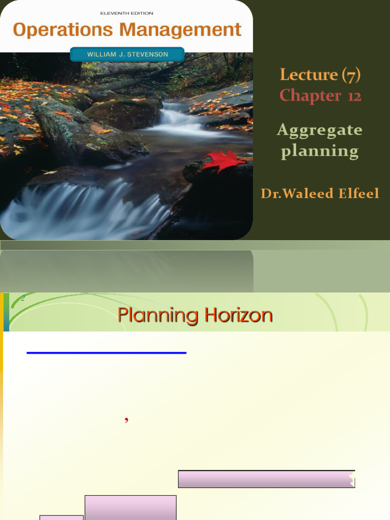 CHAPTER_12 Aggregate planning | PDF | Mathematical Optimization | Inventory