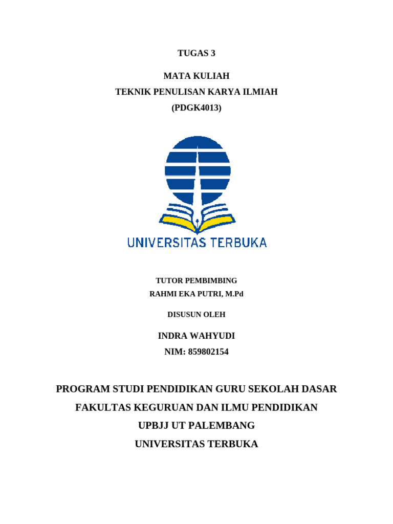 TUGAS 3 INDRA KARYA ILMIAH | PDF