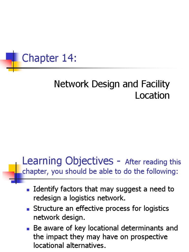 Network Design and Facility Location | PDF | Logistics | Mathematical Optimization