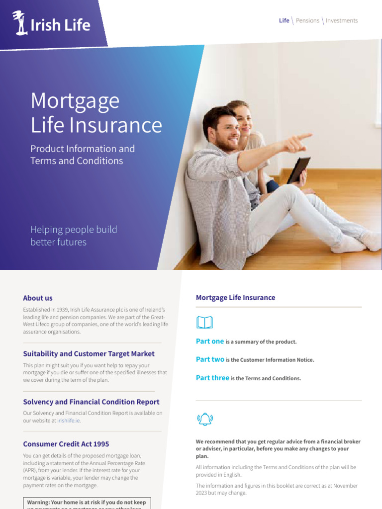 Mortgage Life Insurance Booklet - EBS | PDF | Insurance | Mortgages