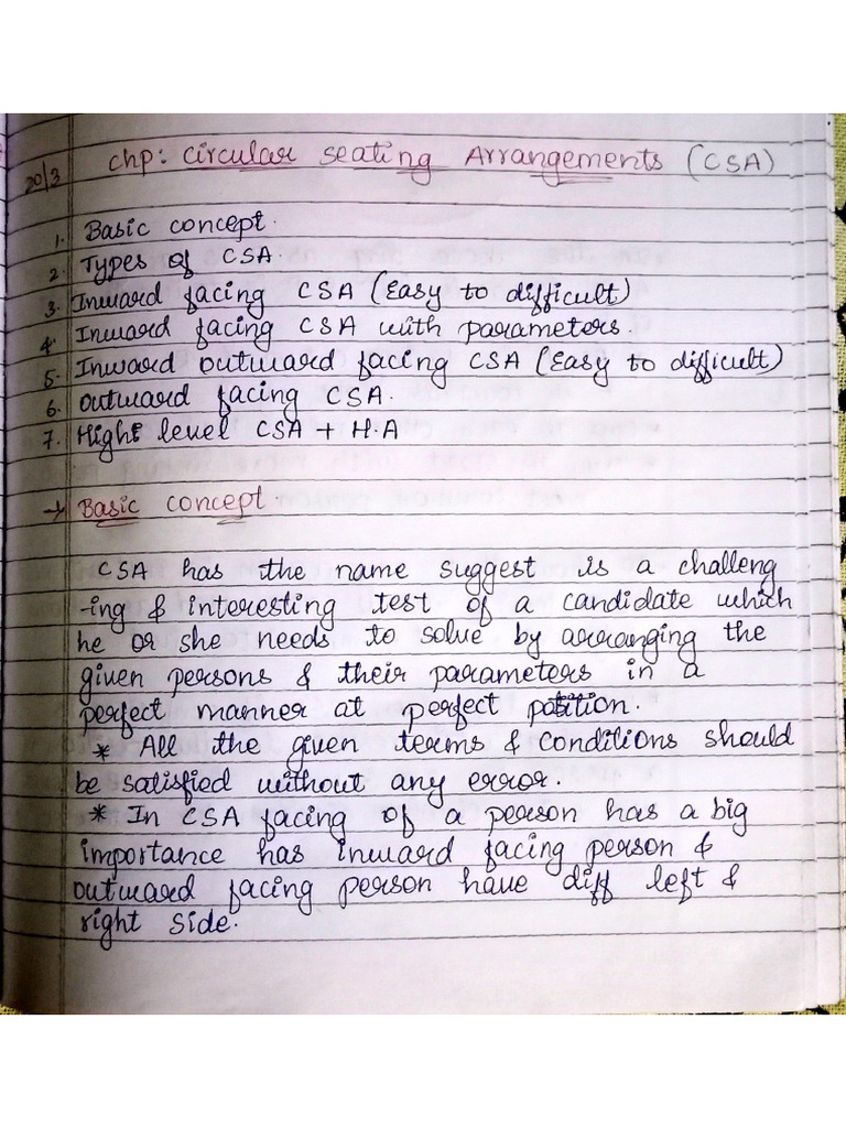 circular seating arrangement (2) | PDF