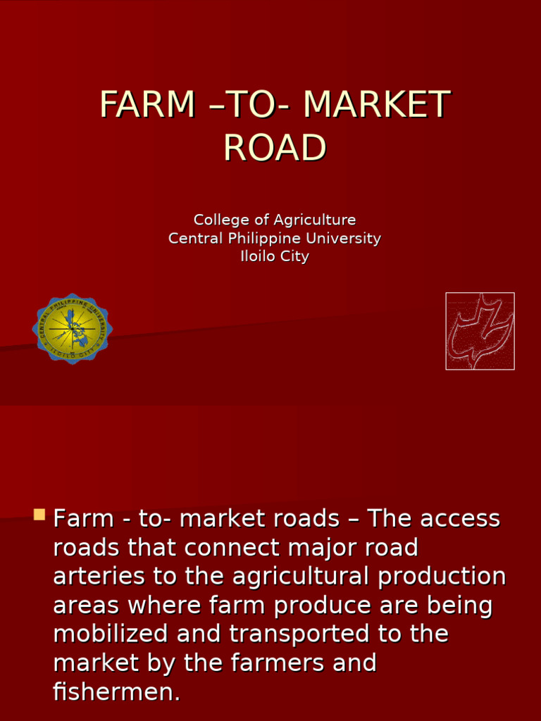 Farm-to-Market Road Definitions Guide | PDF | Road | Road Surface