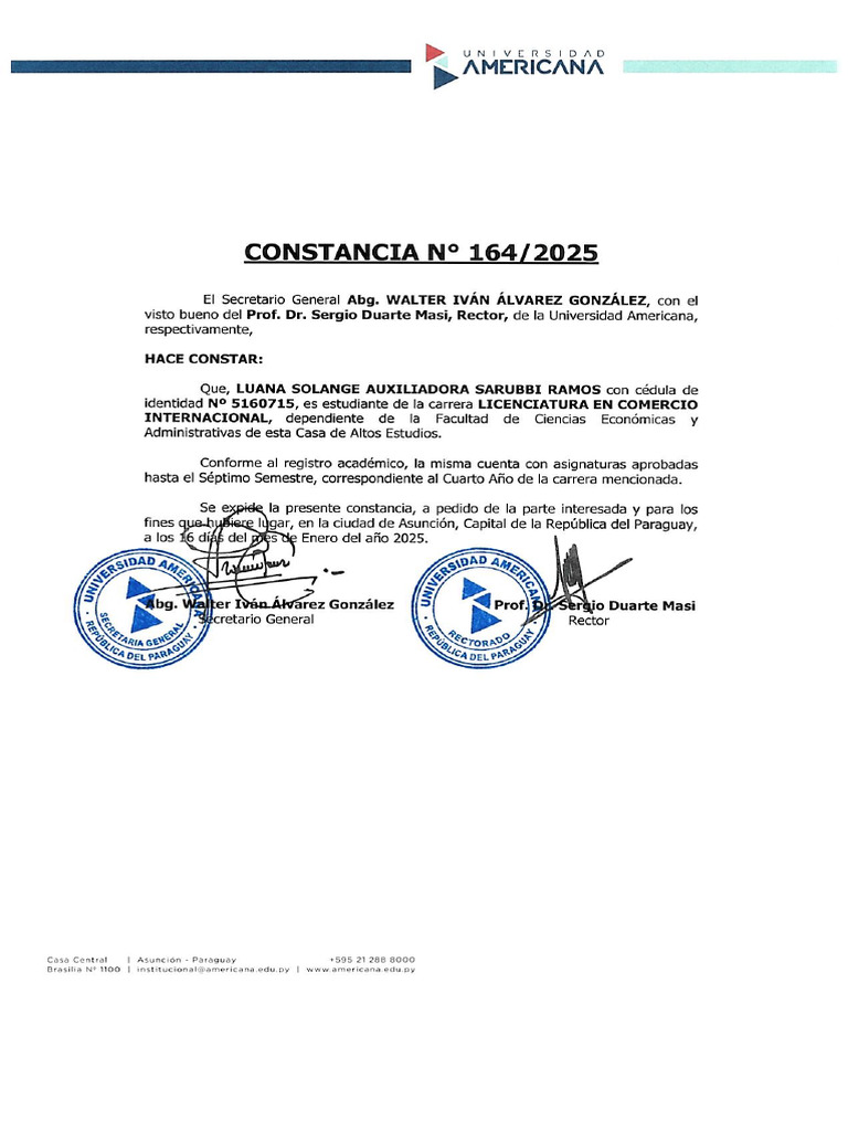 Constancia | PDF