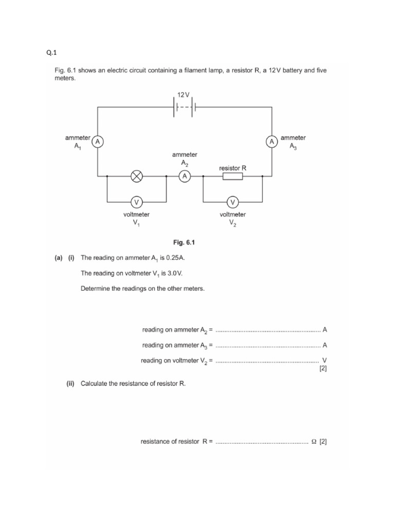 GCE O Level Physics Chapter 18 Current Electricity | PDF