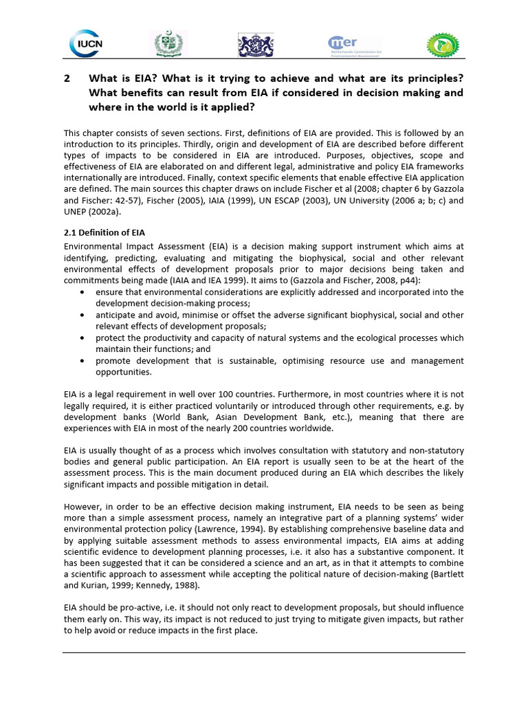 Understanding Environmental Impact Assessment | PDF | Environmental ...