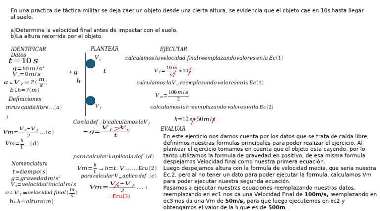 EJEMPLO DE TUTORIAL | PDF | Mecanica clasica | Mecánica