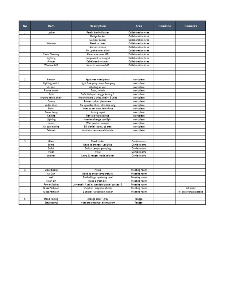 To Do List - End of Week Done | PDF | Building Technology | Lighting