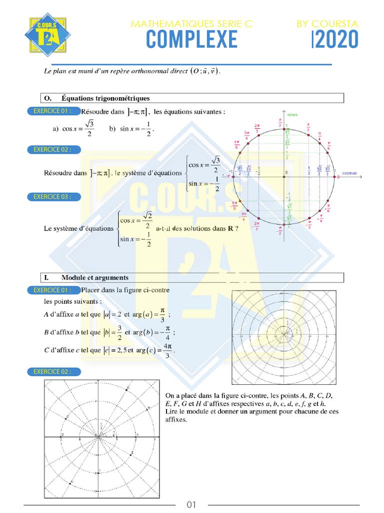 Exercices Complexe CD | PDF