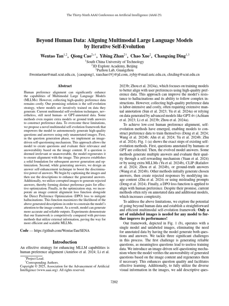 Beyond Human Data Aligning Multimodal Large Language Models by ...