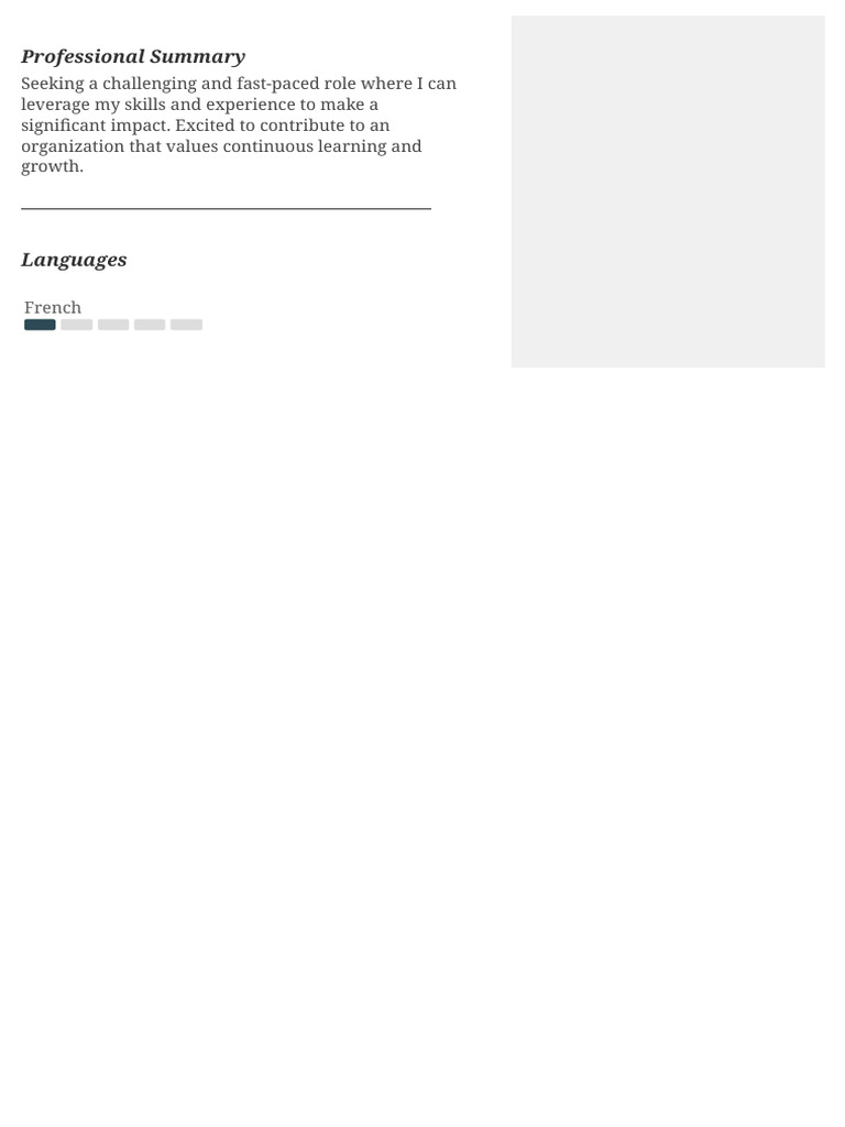 ResumeBuilder Resume 683 | PDF