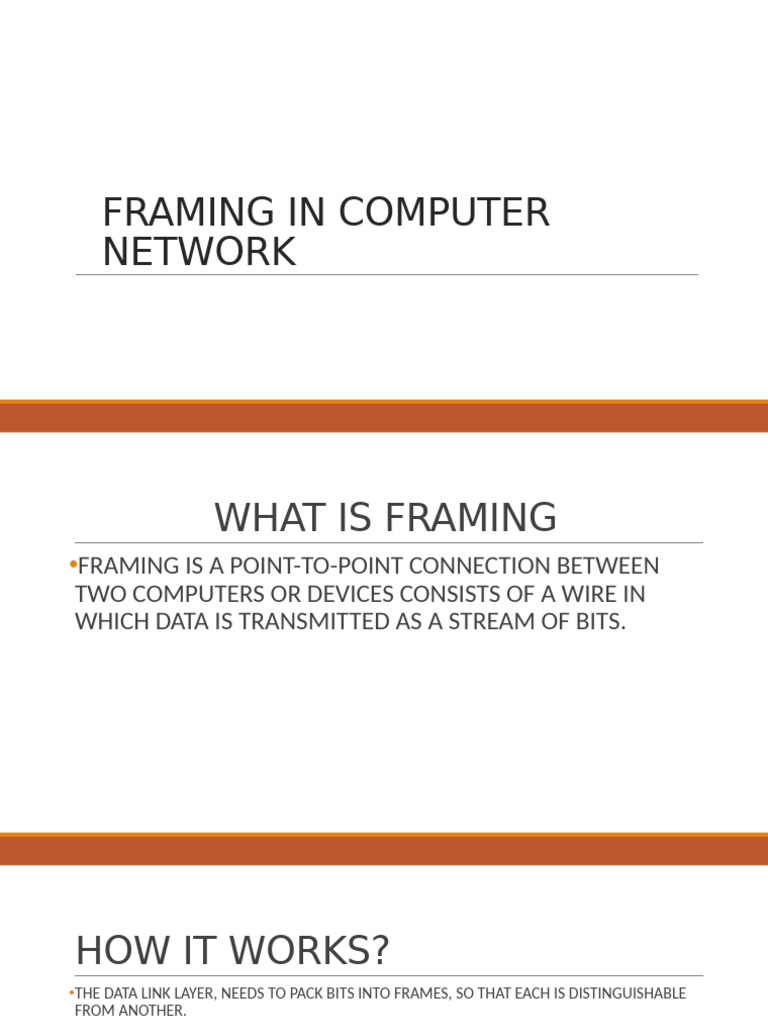 Framing in Computer Network | PDF