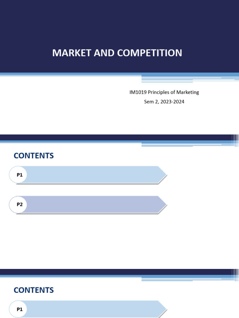 Chapter 4 - Market and Competition - EUP | PDF | Marketing | Market ...